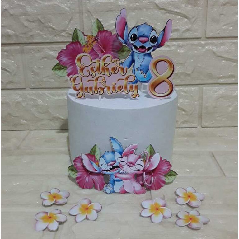10 ideias de Topo de Bolo do Stitch para Encantar na Sua Festa